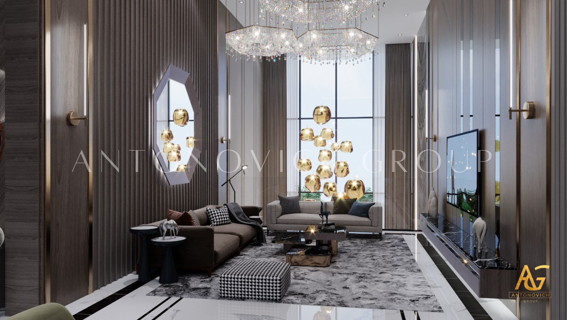 ULTRA-MODERN LIVING ROOM INTERIOR DESIGN