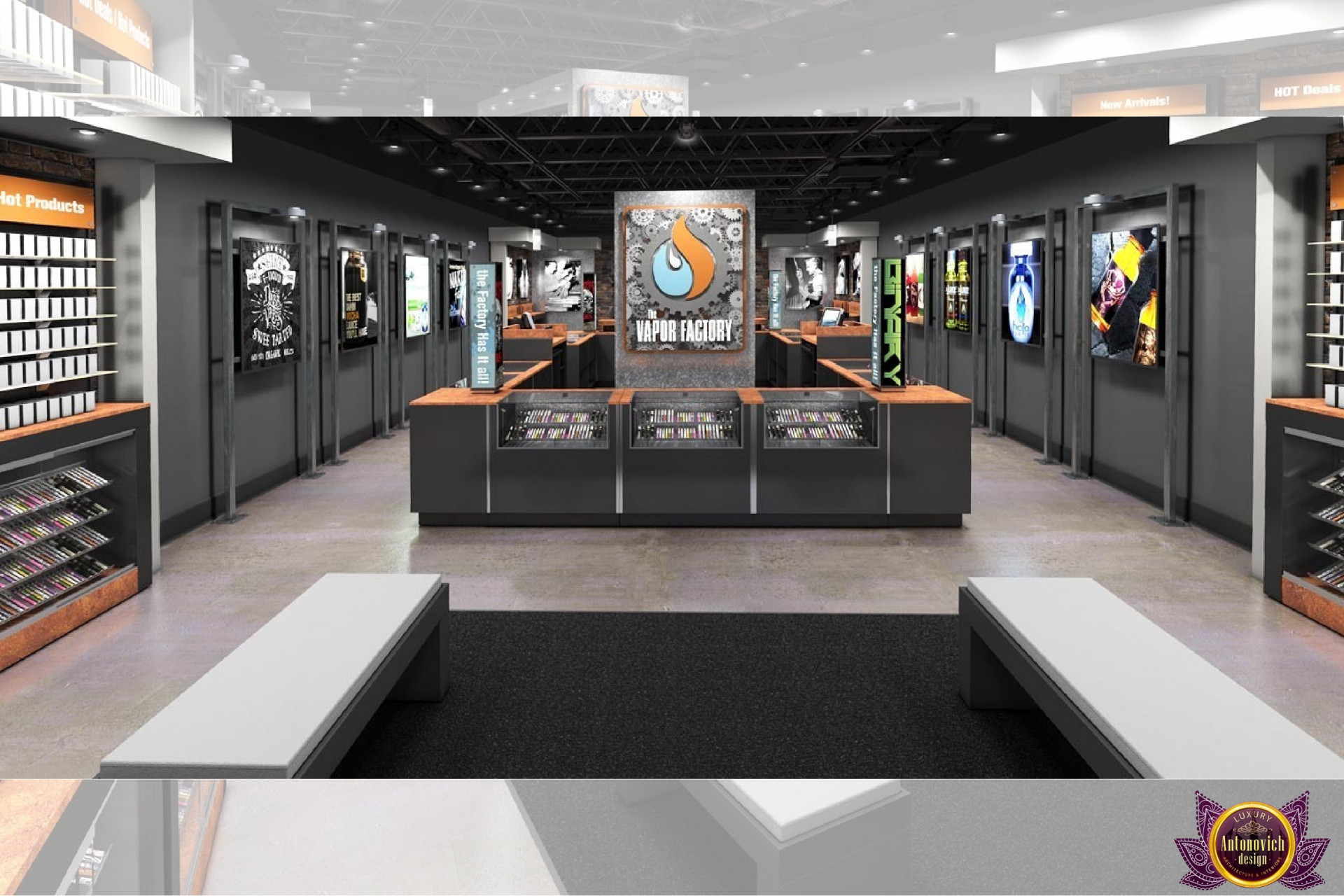 VAPE SHOP INTERIOR DESIGN
