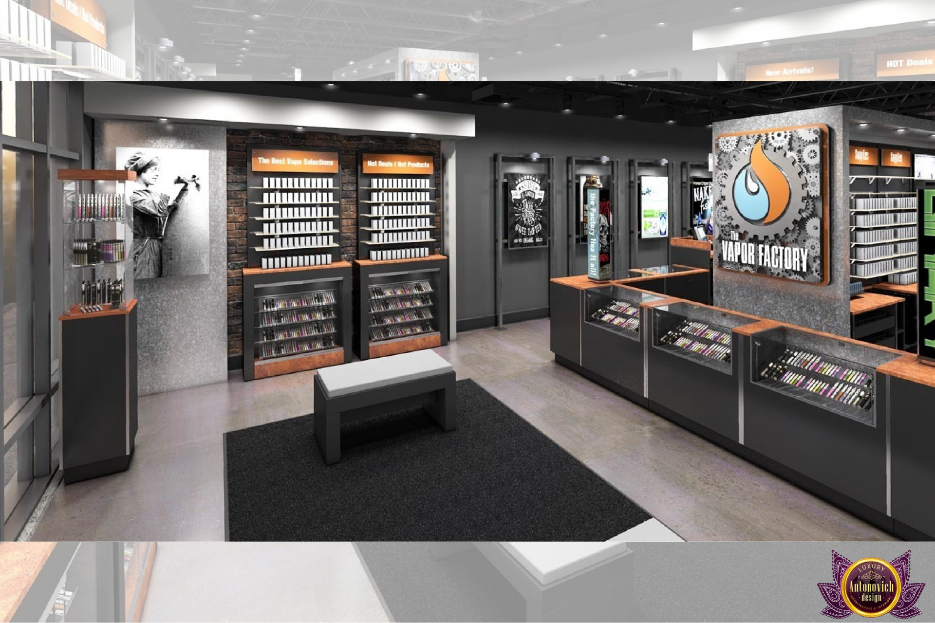 VAPE SHOP INTERIOR DESIGN