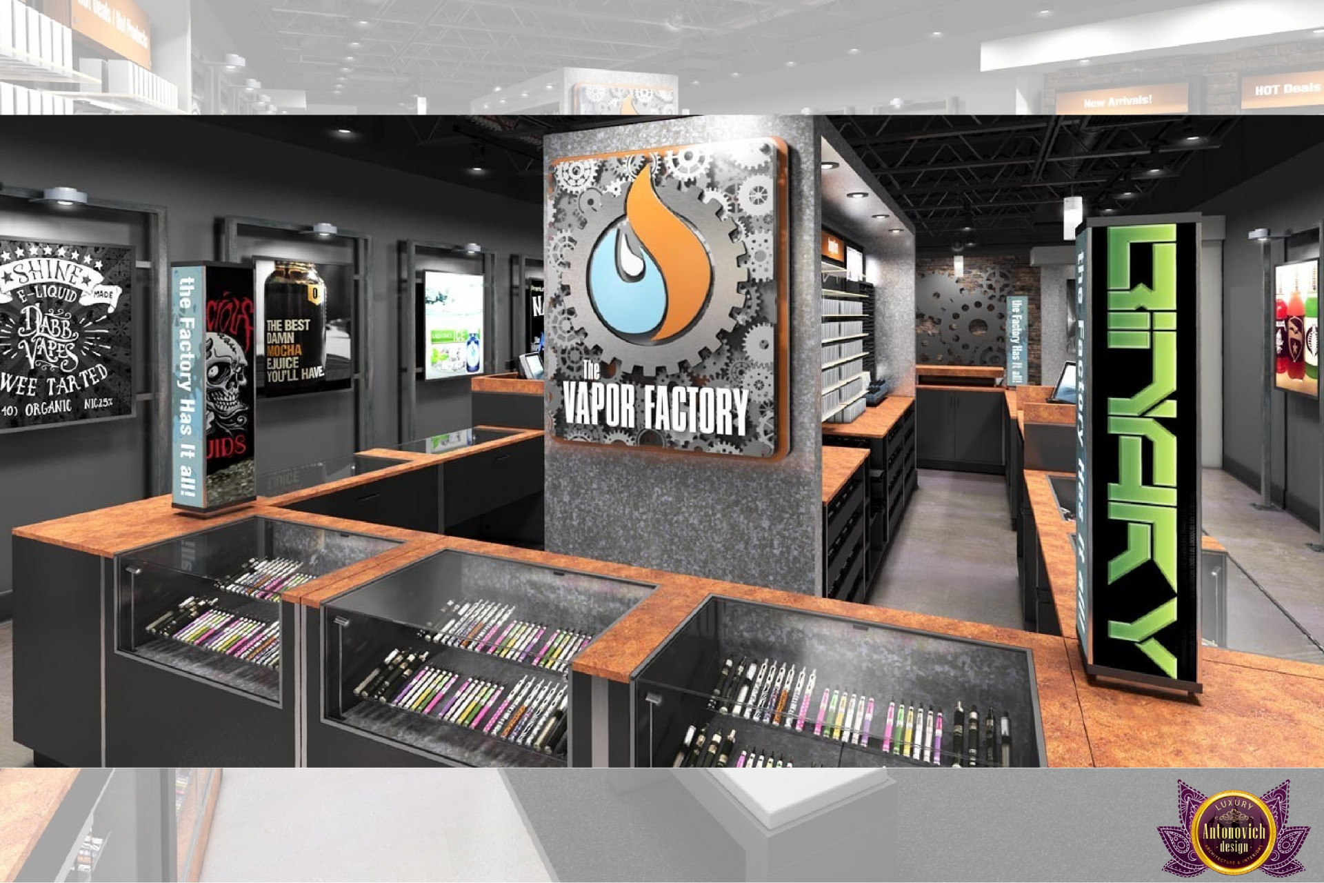 VAPE SHOP INTERIOR DESIGN