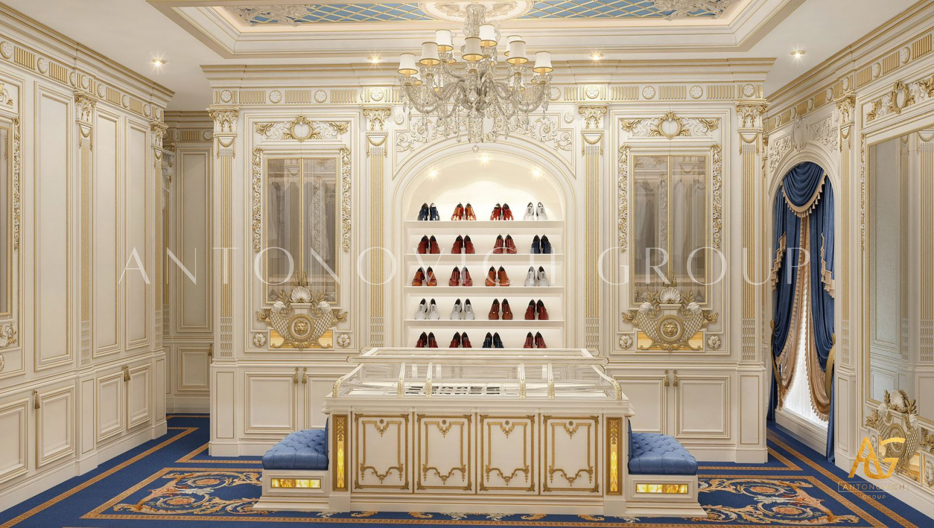ROYAL STYLE DRESSING ROOM INTERIOR DESIGN