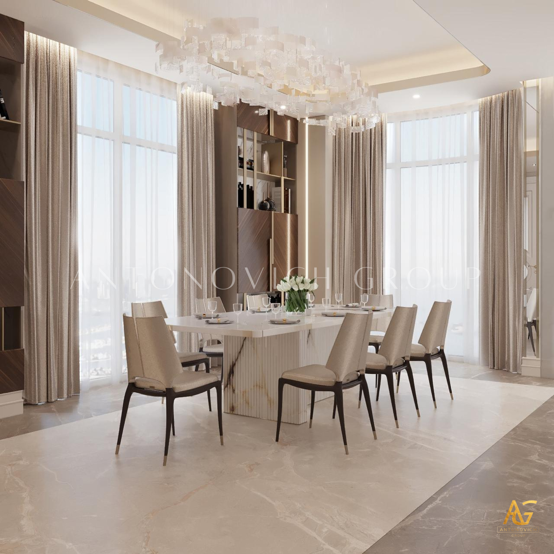 Interior design luxury villa in Congo