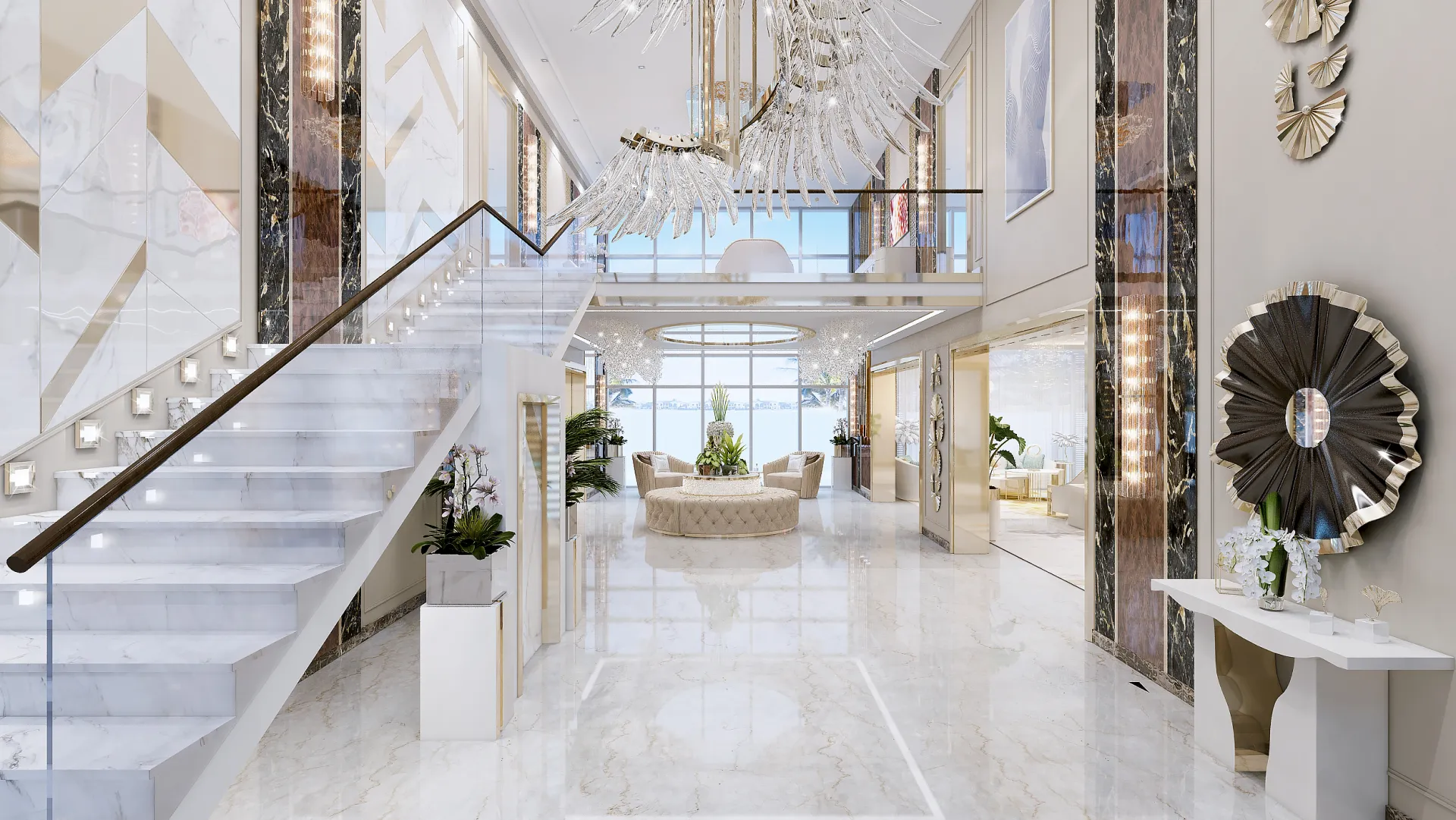 Professional Entrance Design in Dubai by Luxury Antonovich Design