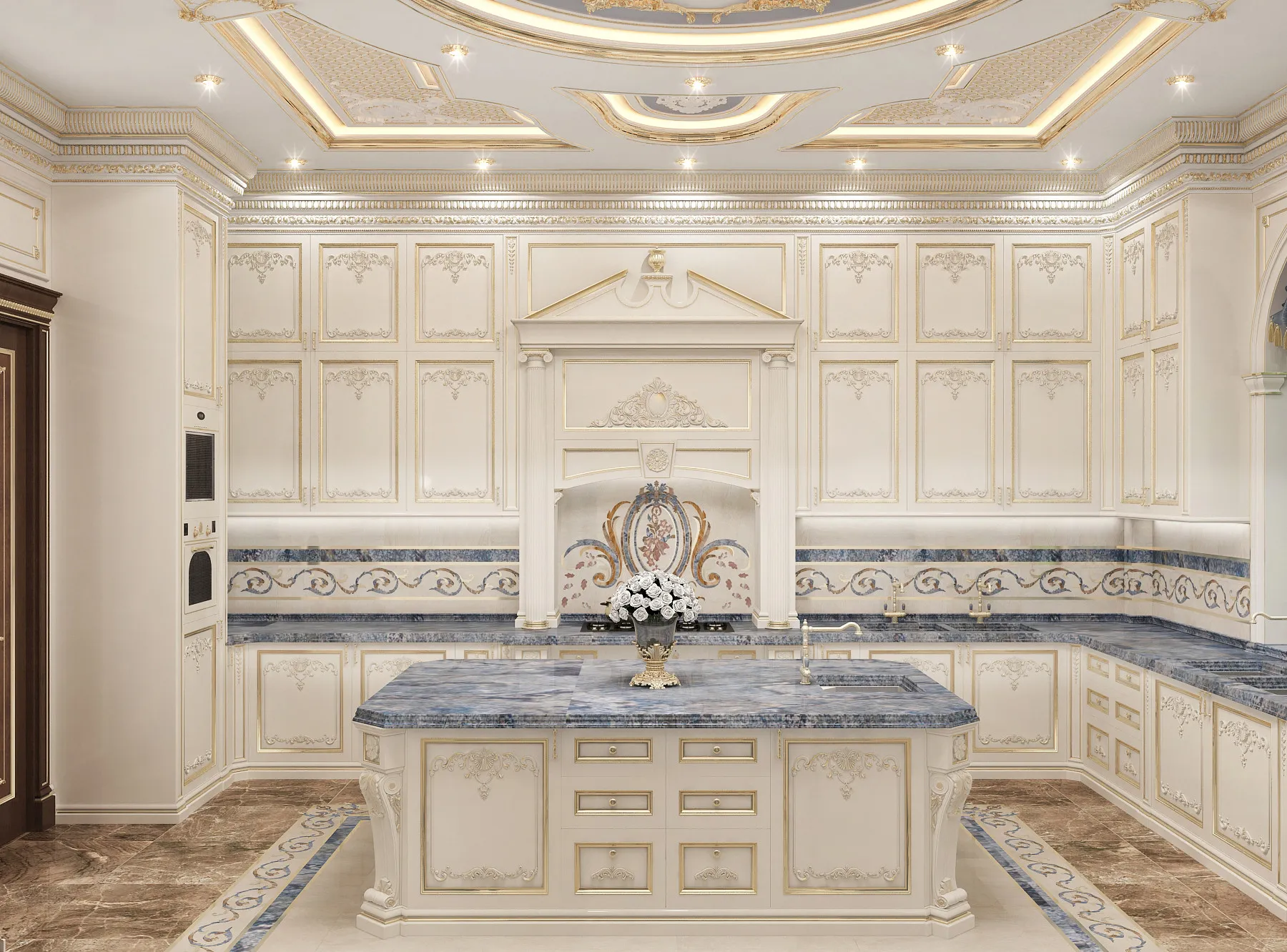 Extravagant Classical Kitchen Design