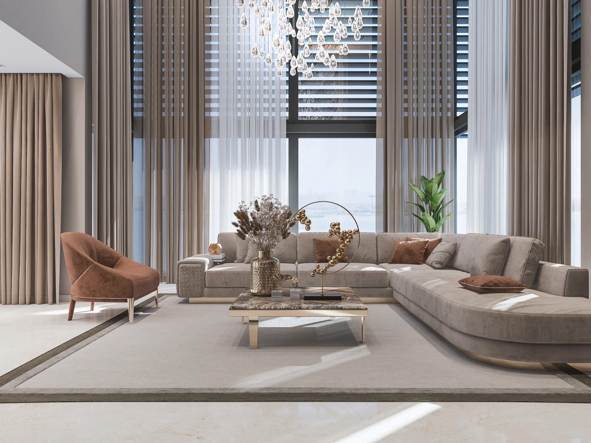 CLASSY VILLA INTERIOR DESIGN IN SOBHA HARTLAND-DUBAI