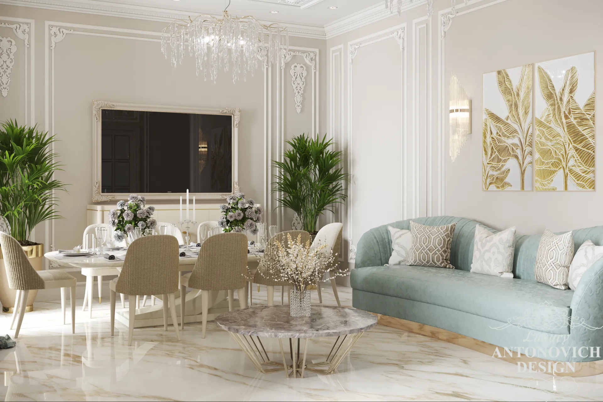 Amazing Apartment Design in Dubai by Luxury Antonovich Design