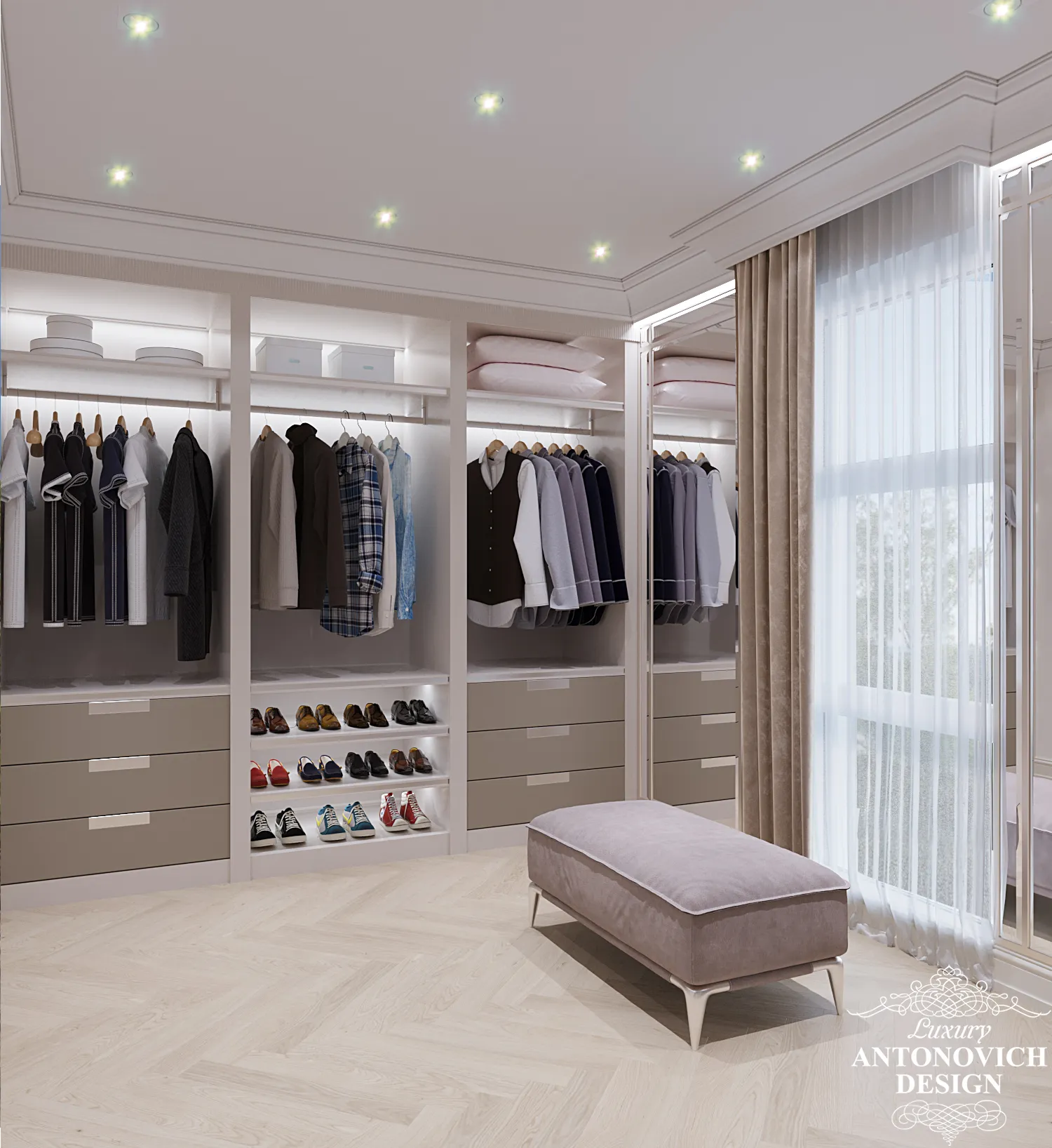 Classy Dressing Room Design From Top Interior Designers in Dubai