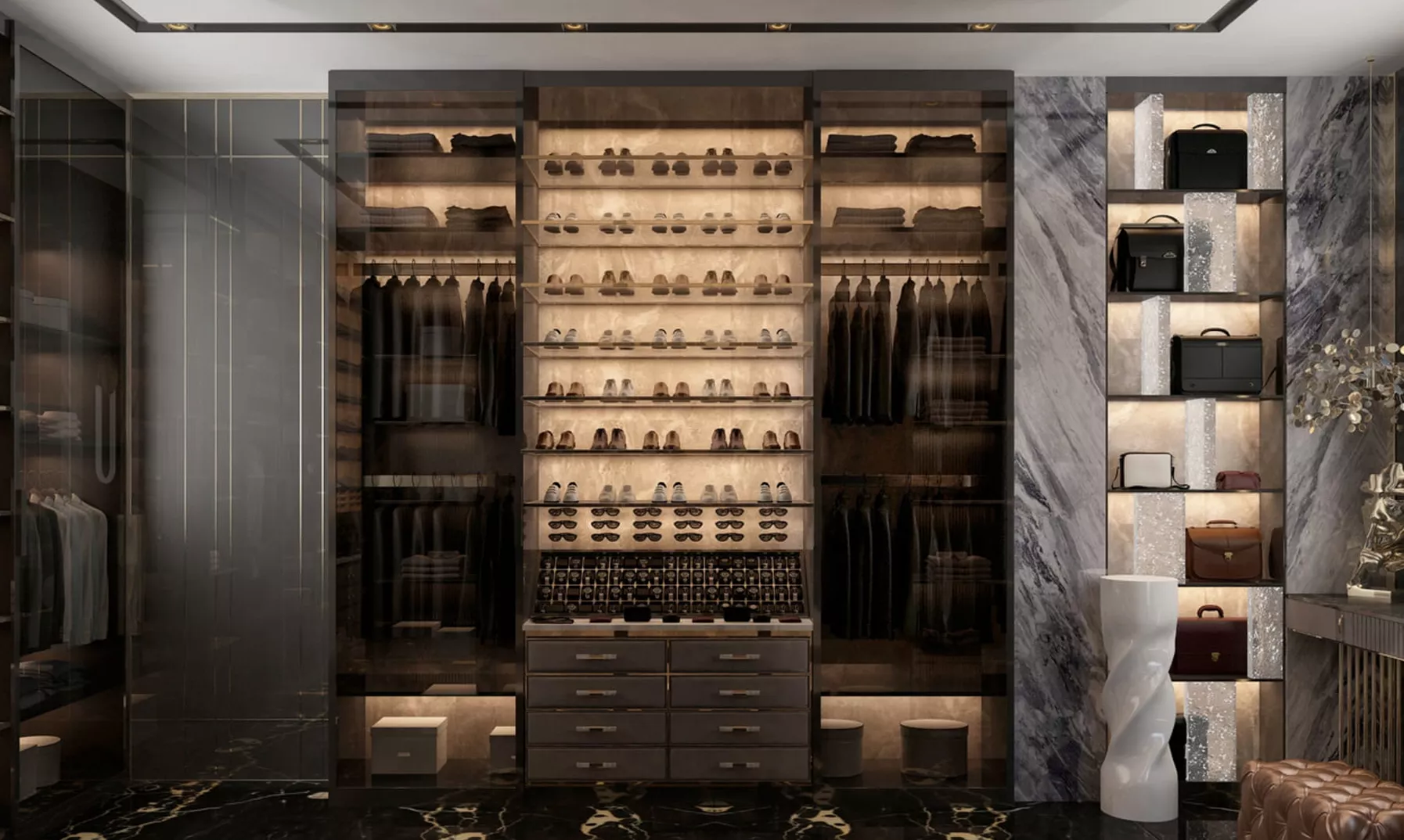 DRESSING ROOM FOR LUXURY HOMES