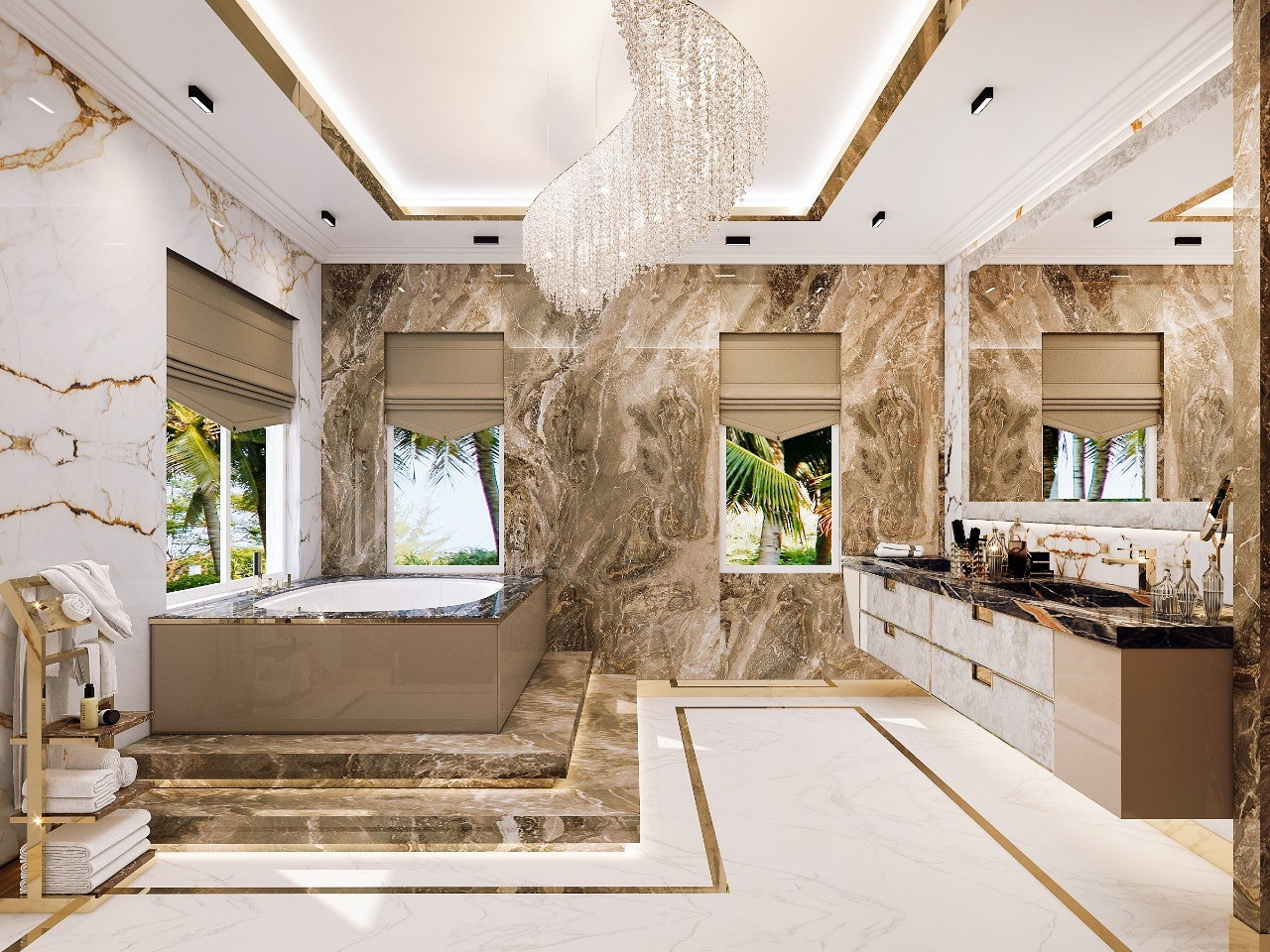 Bespoke Bathroom Design in Dubai by Luxury Antonovich Design