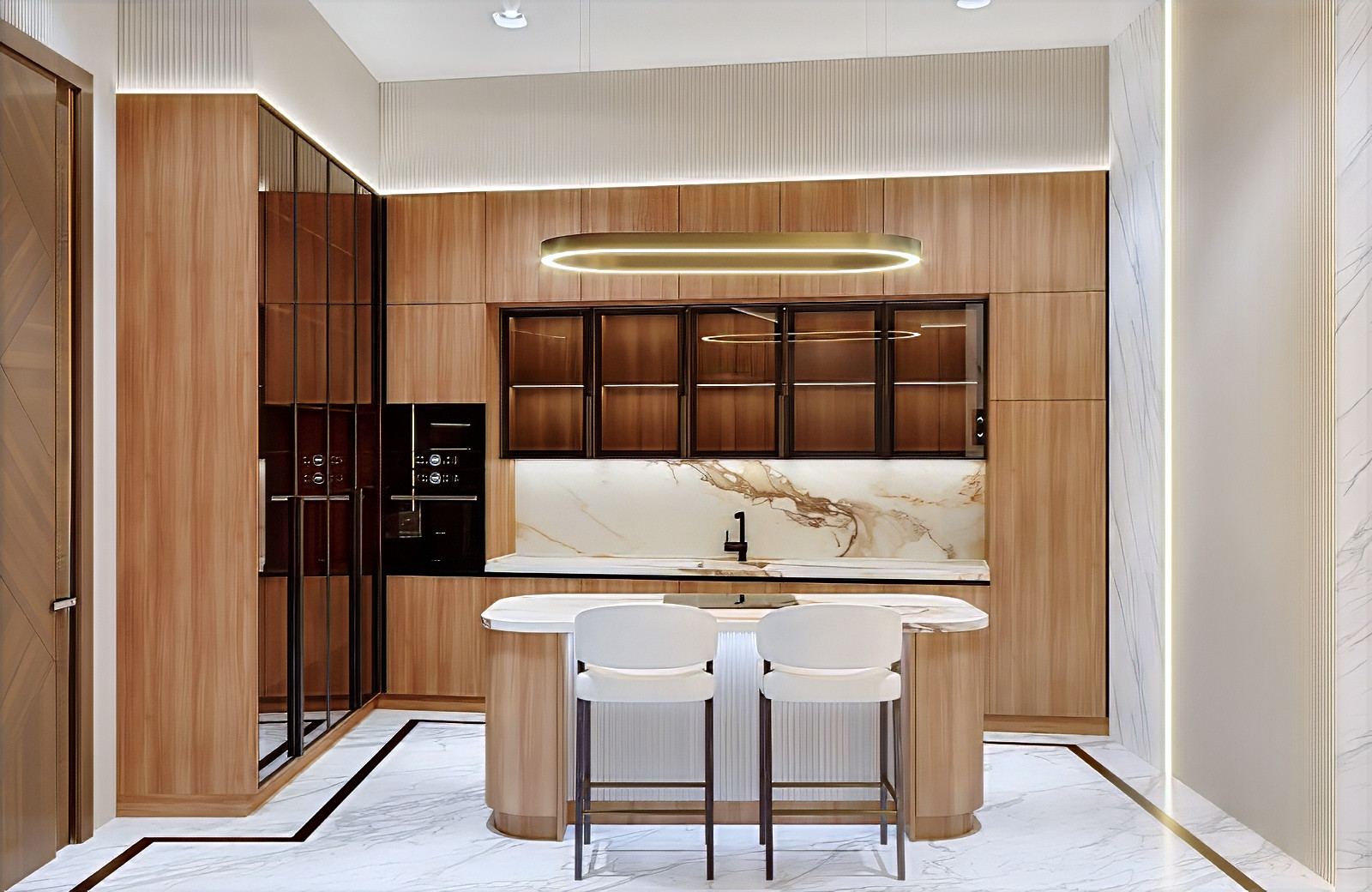 Superior Kitchen Interior Design in Dubai by Luxury Antonovich Design
