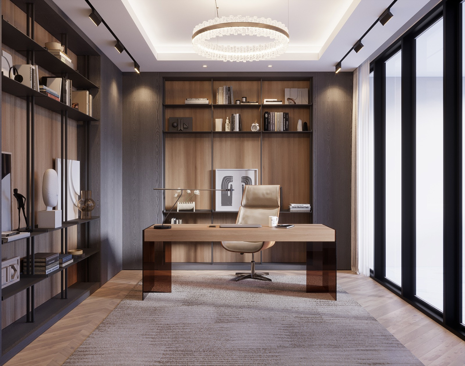 Space Planning Solutions for Modern Home Office Interior Design