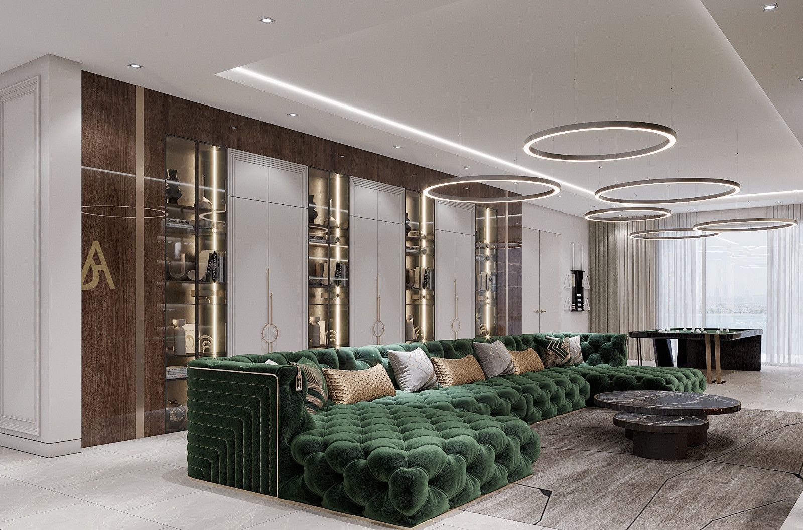 Maximizing Elegance: Open Space Interior Design for Living and Dining Rooms